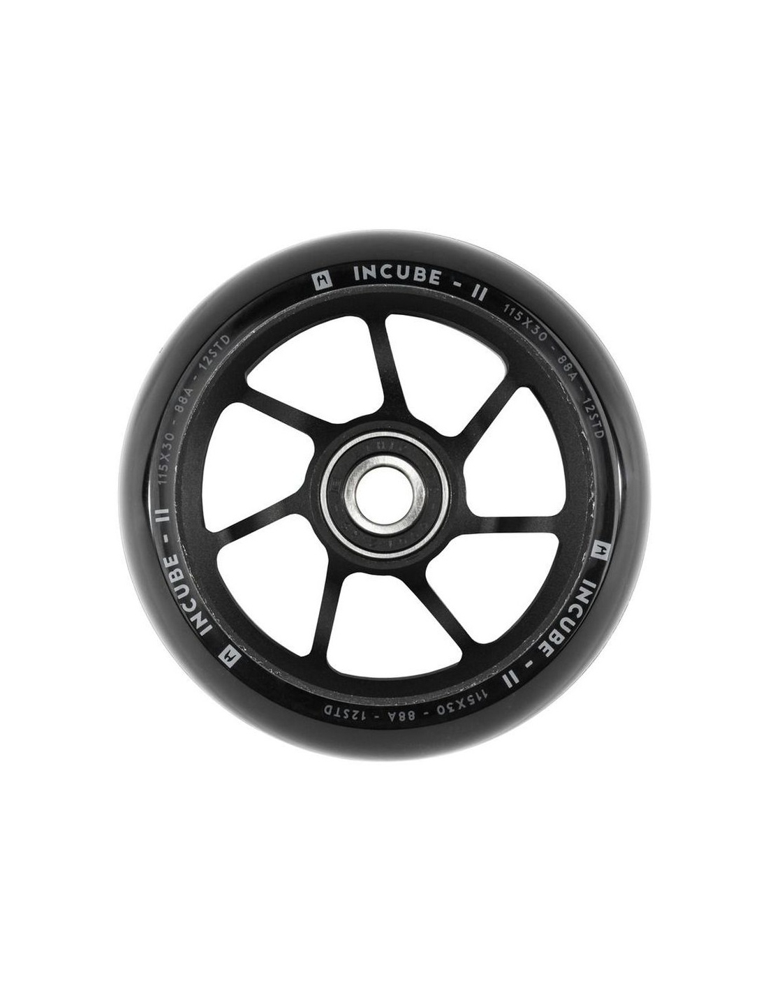 ΡΟΔΑ ETHIC INCUBE V2 12STD 115MM X 30MM ΜΑΥΡΟ / ΜΑΥΡΟ