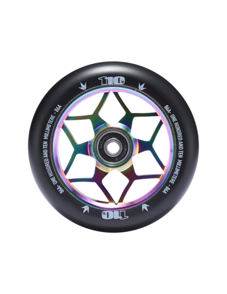 BLUNT 110 DIAMOND WHEEL IN OIL SLICK