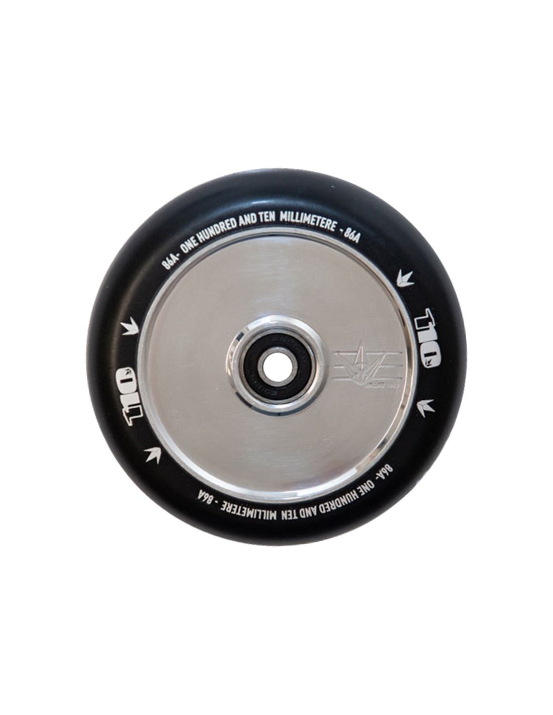 BLUNT HOLLOW CORE 110 POLISHED STUNT SCOOTER WHEEL