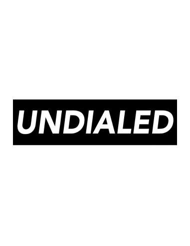 Big Undialed Sticker in black