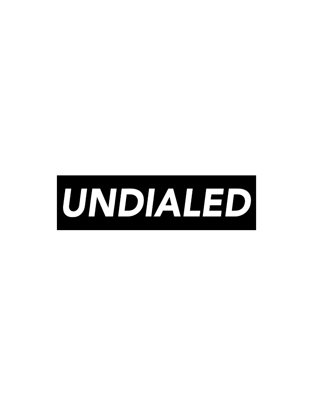 BOXED UNDIALED STICKER BLACK