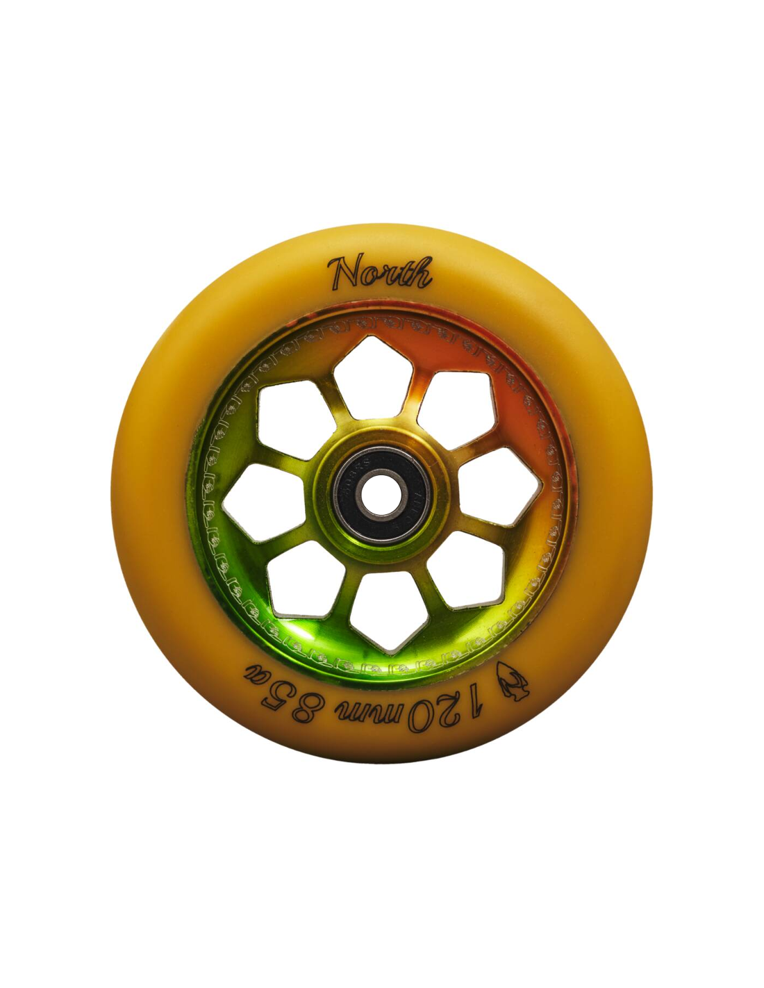 NORTH PENTAGON 120MM WHEEL GUM RASTA