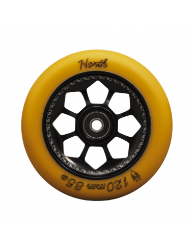 NORTH PENTAGON 120MM WHEEL GUM BLACK