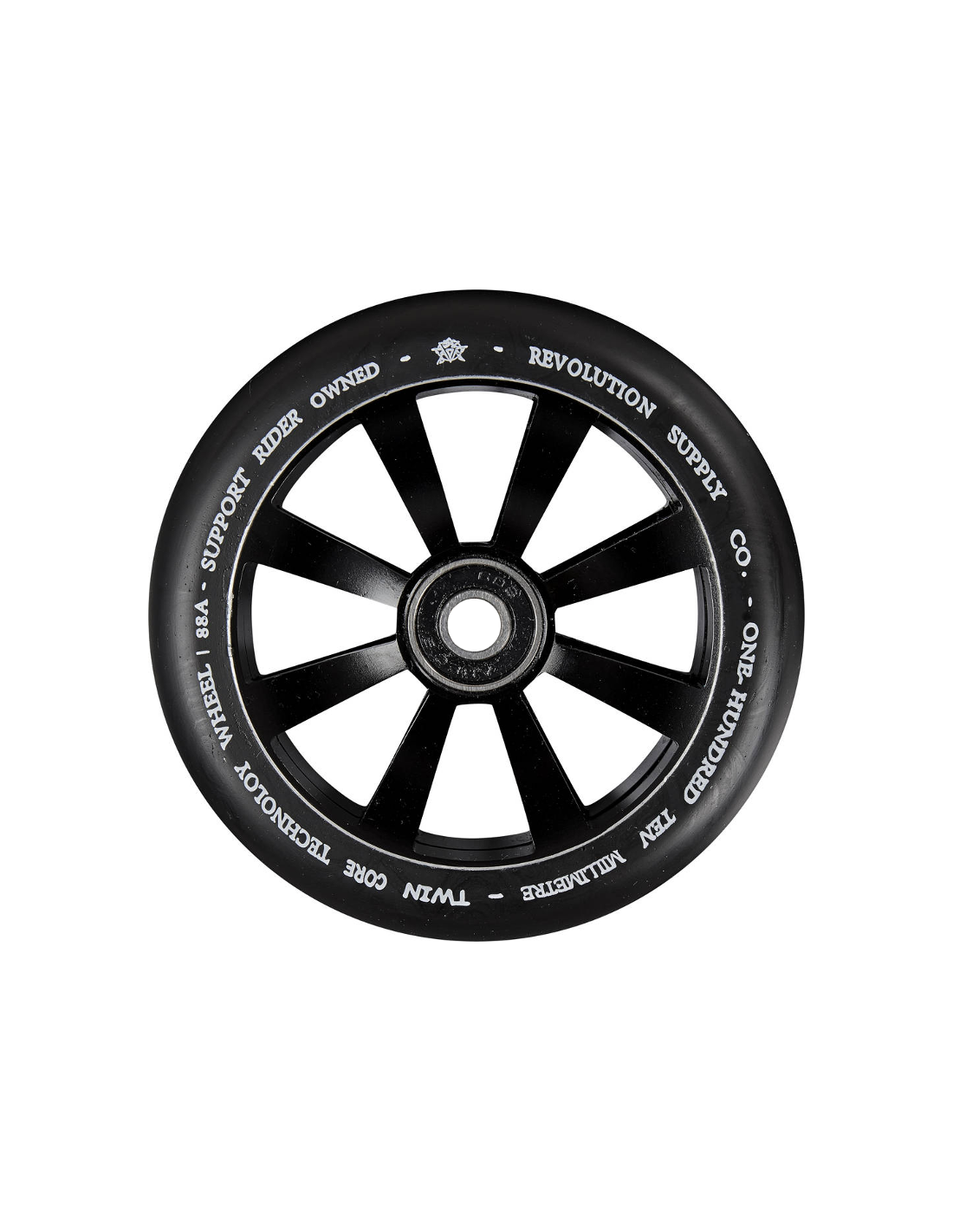 REVOLUTON SUPPLY WHEEL TWIN CORE 110MM BLACK
