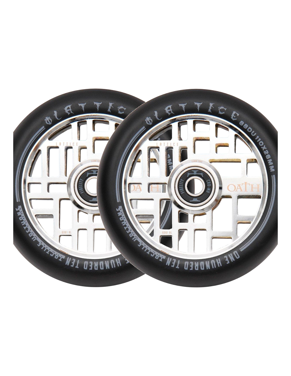 OATH LATTICE WHEEL 110MM X 26MM NEO SILVER