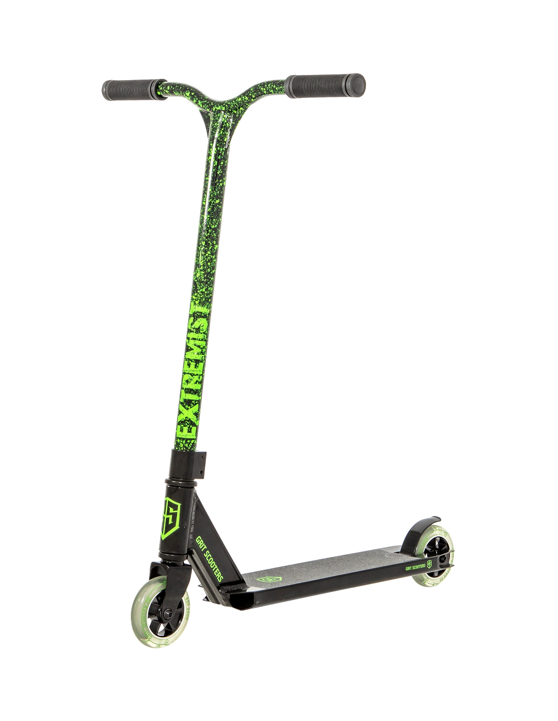 STUNT SCOOTER GRIT EXTREMIST BLACK AND GREEN MARBLE