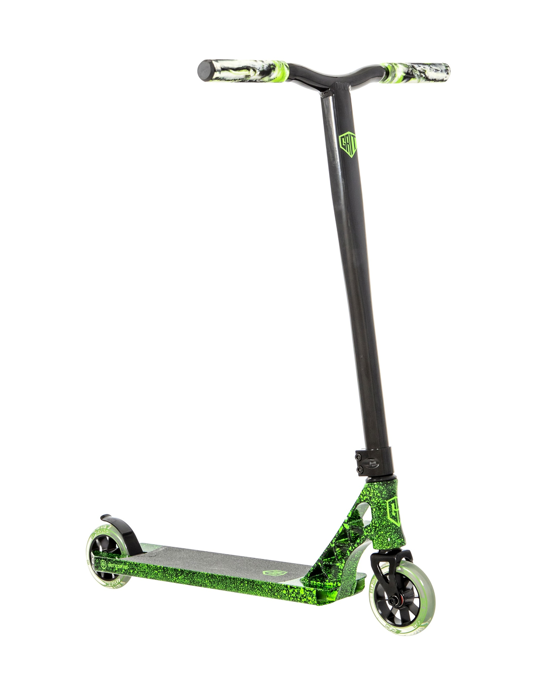 STUNT SCOOTER GRIT ELITE BLACK GREEN AND MARBLE BLACK