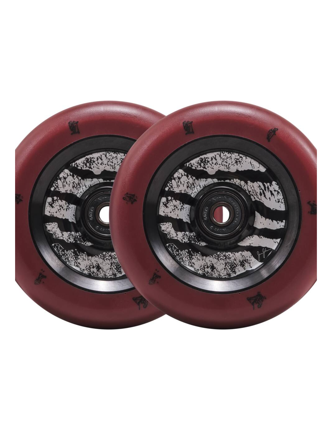 NORTH WHEELS JONAS JOHNSON BLACK BURGUNDY